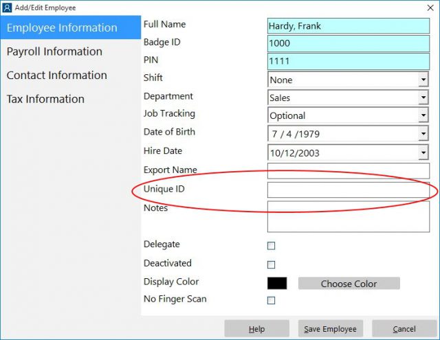 Use the Employee List with Barcode Scanners, Magnetic Card or RFID ...