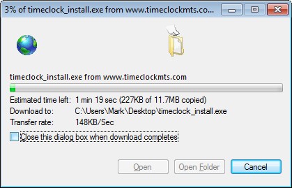 Download Instructions - Time Clock MTS