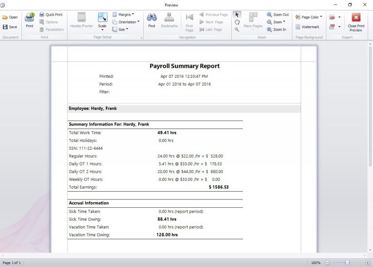 Payroll Timeclock Software - Time Clock MTS